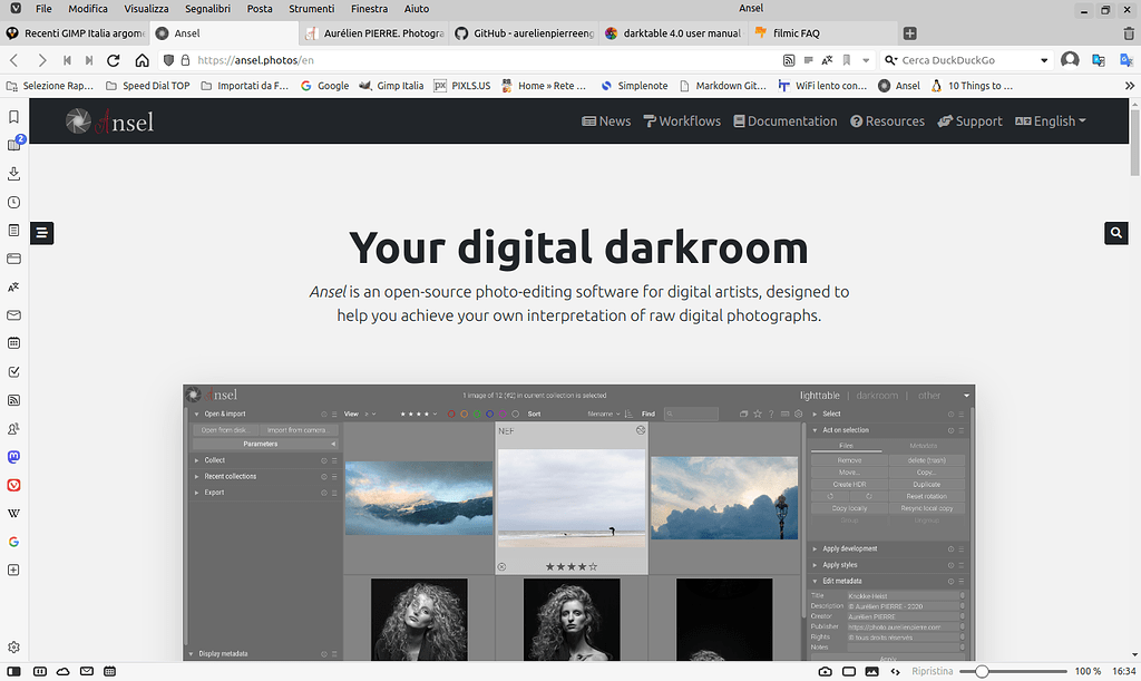 Ansel, nuovo fork di Darktable - GIMP Italia - forum.linux.it